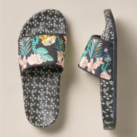 Johnny Was | Shoes | Johnny Was Mila Embroidered Multi Color Floral ...